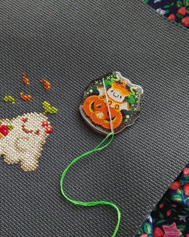 XL Glitter Needle Minder / Keeper - for Cross Stitch & Embroidery ...
