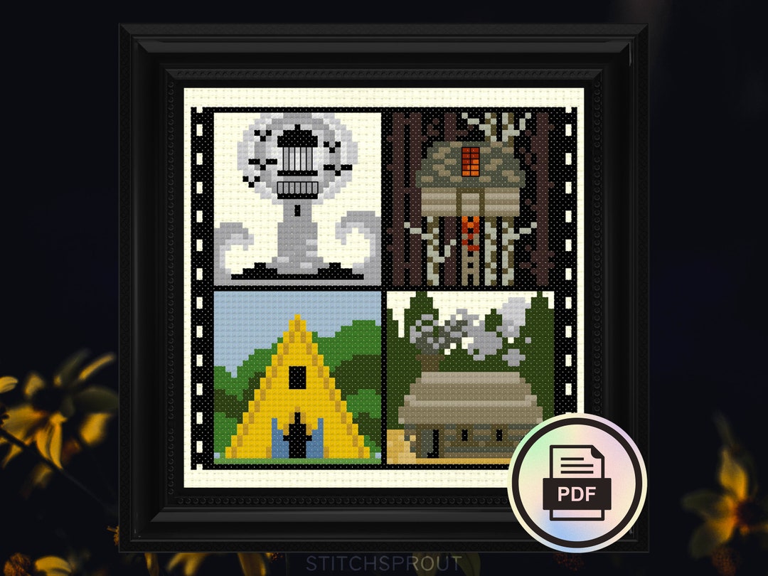 A24 Horror Movies Minis - Gothic Cross Stitch Pattern - Instant ...
