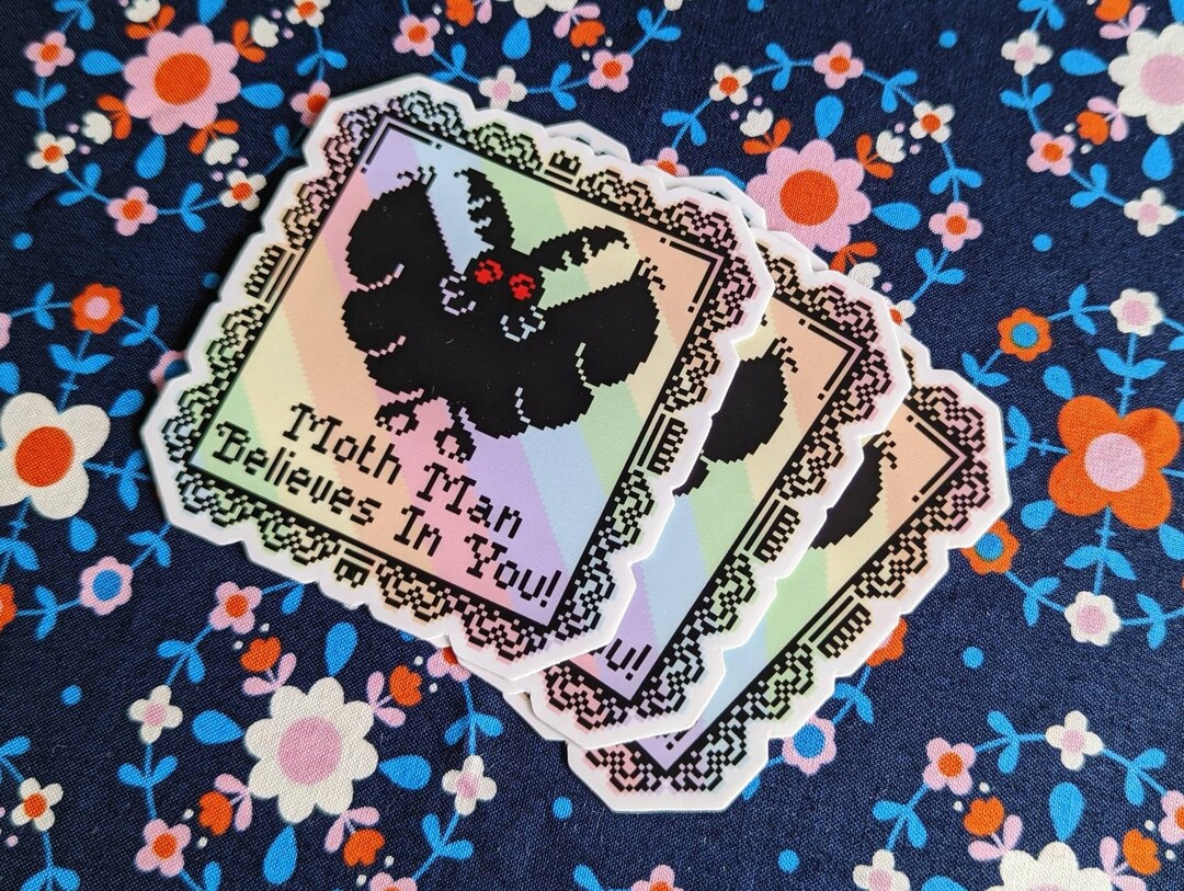 Rainbow Pride Mothman Cryptids Die Cut Vinyl Sticker Laptop - Etsy