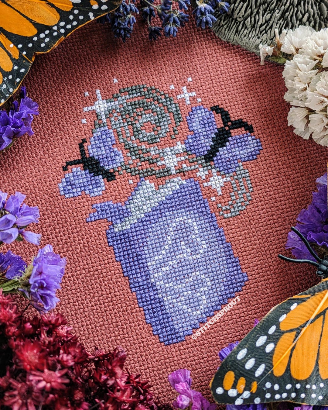 Resurrection Spell - Gothic Cross Stitch Pattern - Instant Download PDF ...