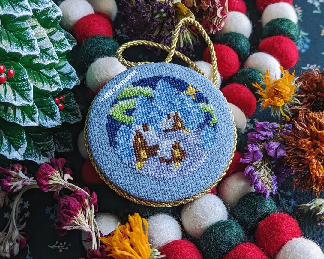 Northern Lights Cross Stitch Pattern | Aurora Borealis Winter Ornament ...