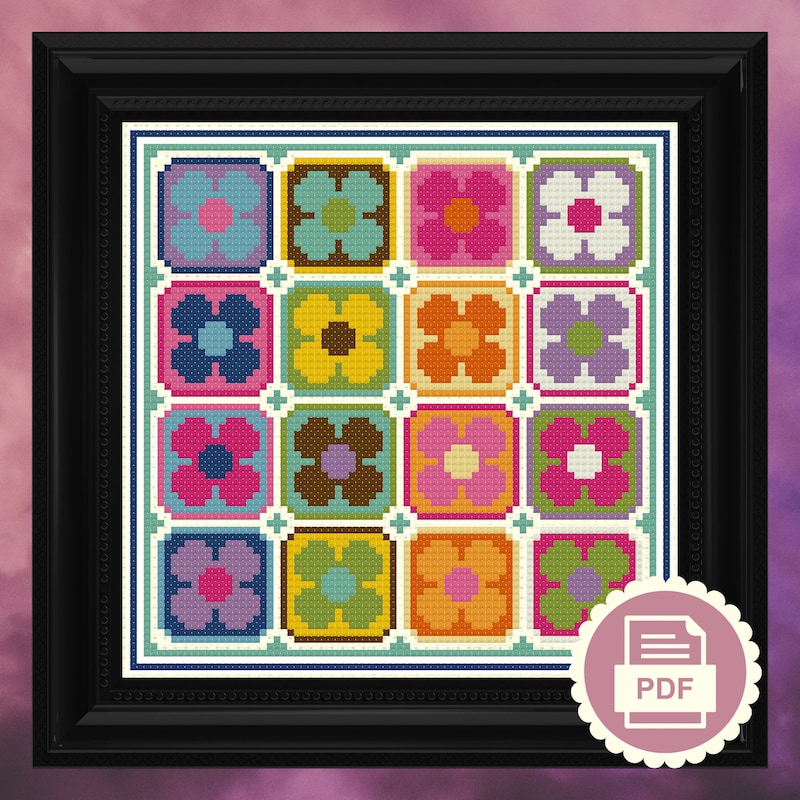 Retro Cross Stitch - Etsy