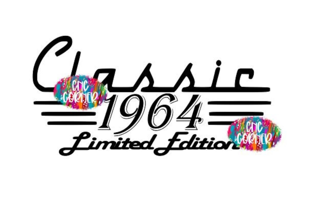 CLASSIC LIMITED Edition 1964 Png Svg Design Dtf Screen Print ...