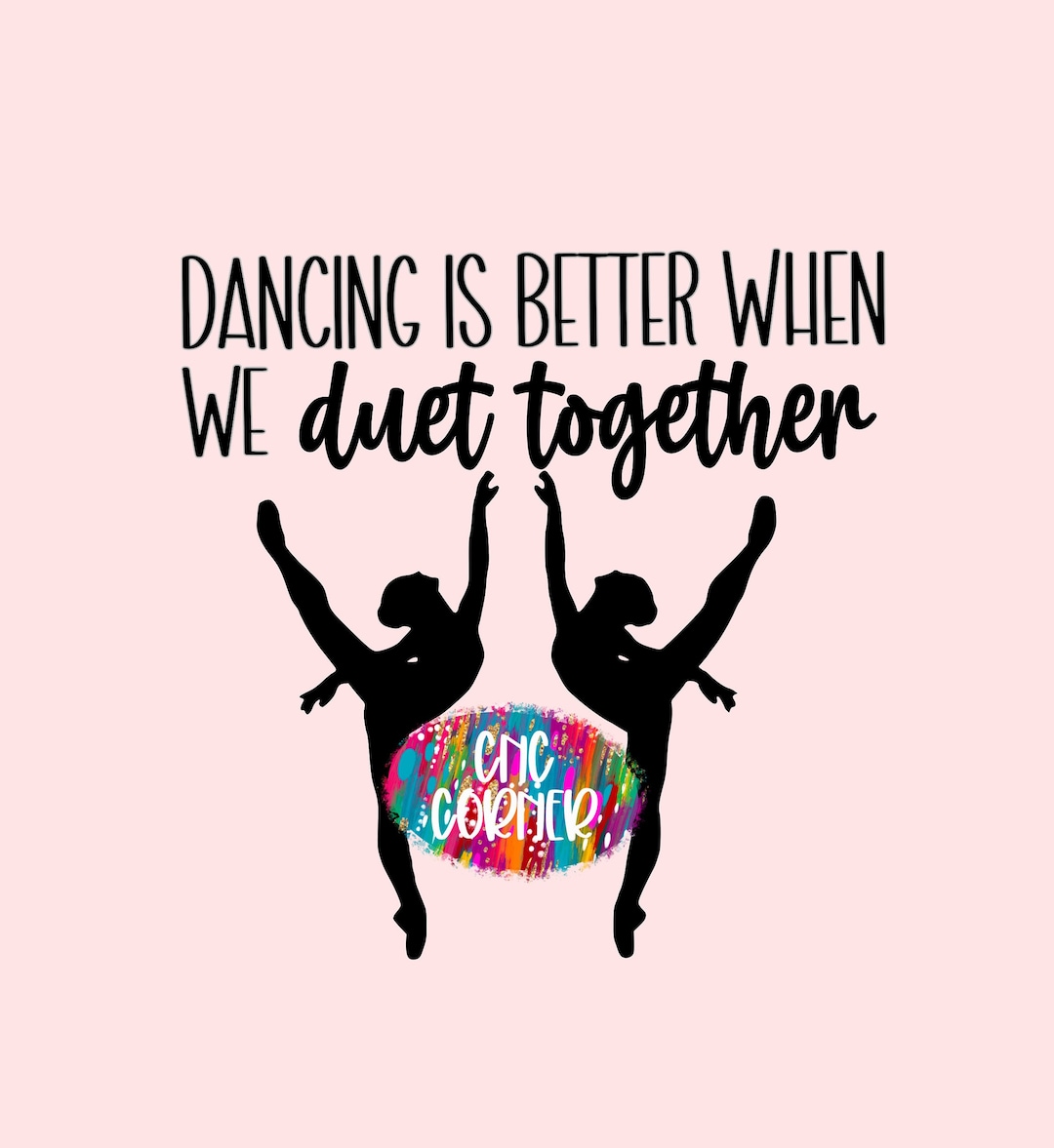 DANCING DUET SVG Png Design. Best for Vinyl ,sublimation & Dtf Prints ...