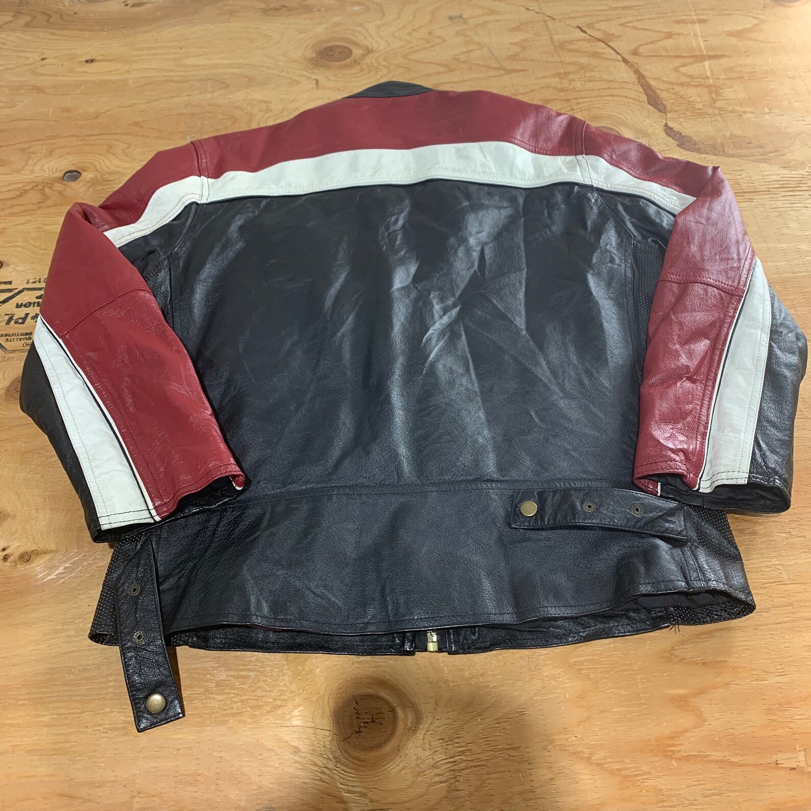 Vintage 2000s Black Leather Jacket / Full Zip Outerwear / | Etsy