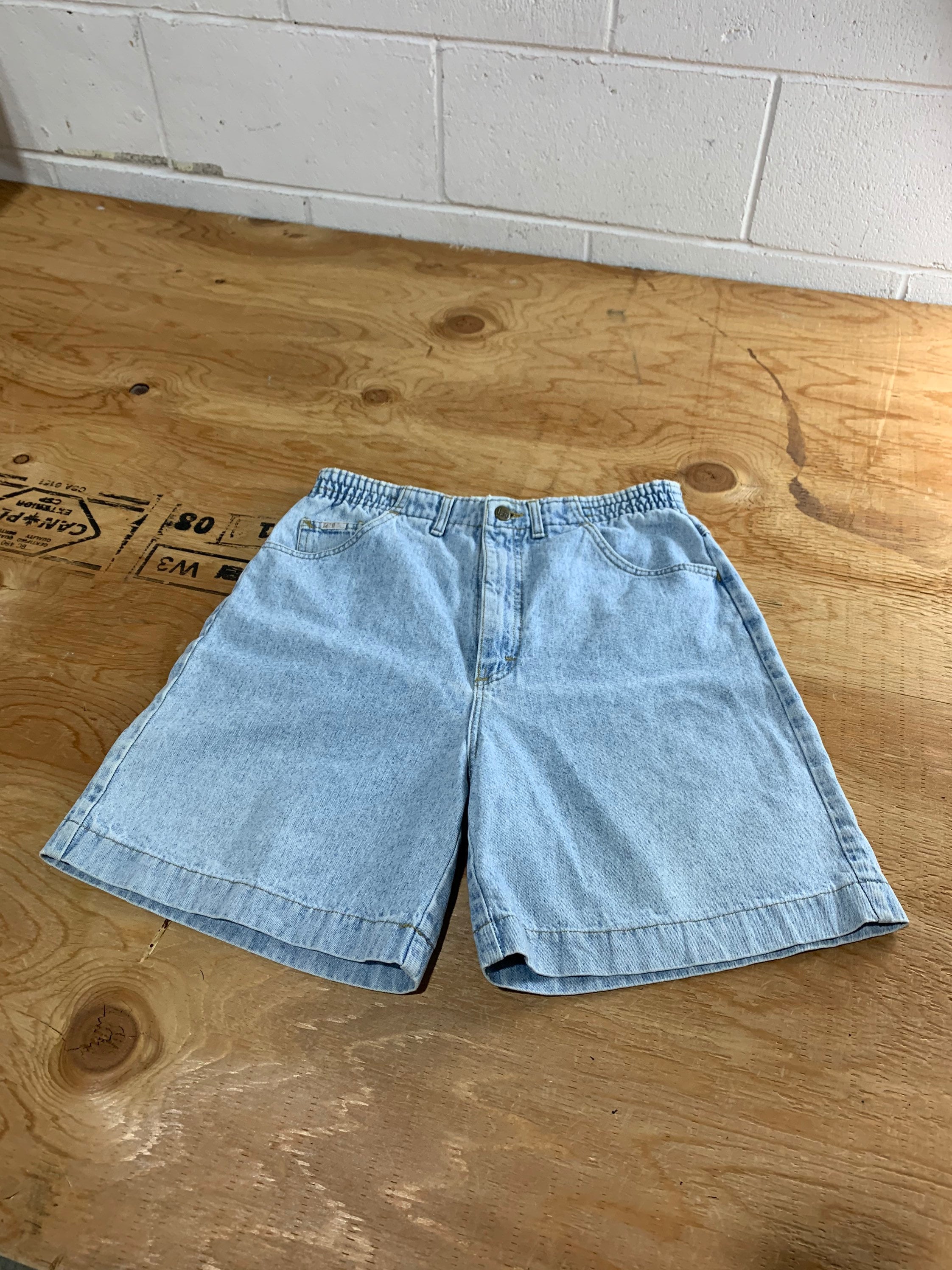 Vintage Lee Light Washed Jean Shorts Branded Denim Summer Etsy