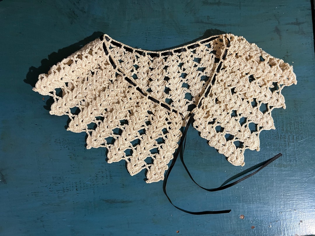 Antique Victorian Hand Crocheted Lace Collar - Etsy
