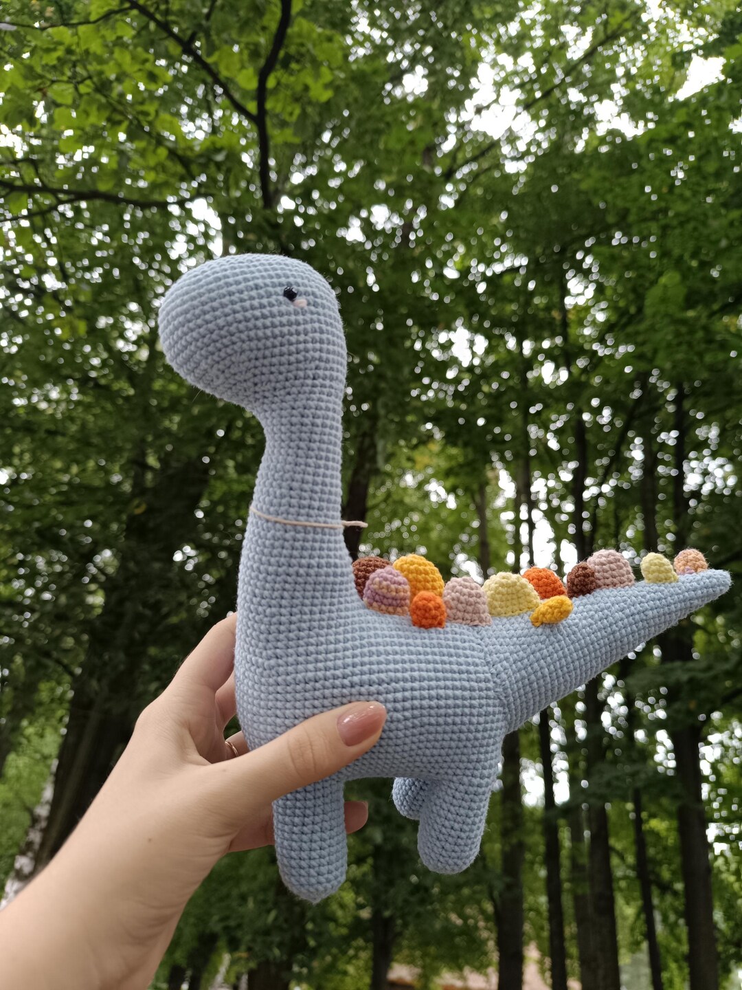 Eduardo Cutesaurus, Eduardo Dinosaur Crochet Toy, Unique Diplodocus ...
