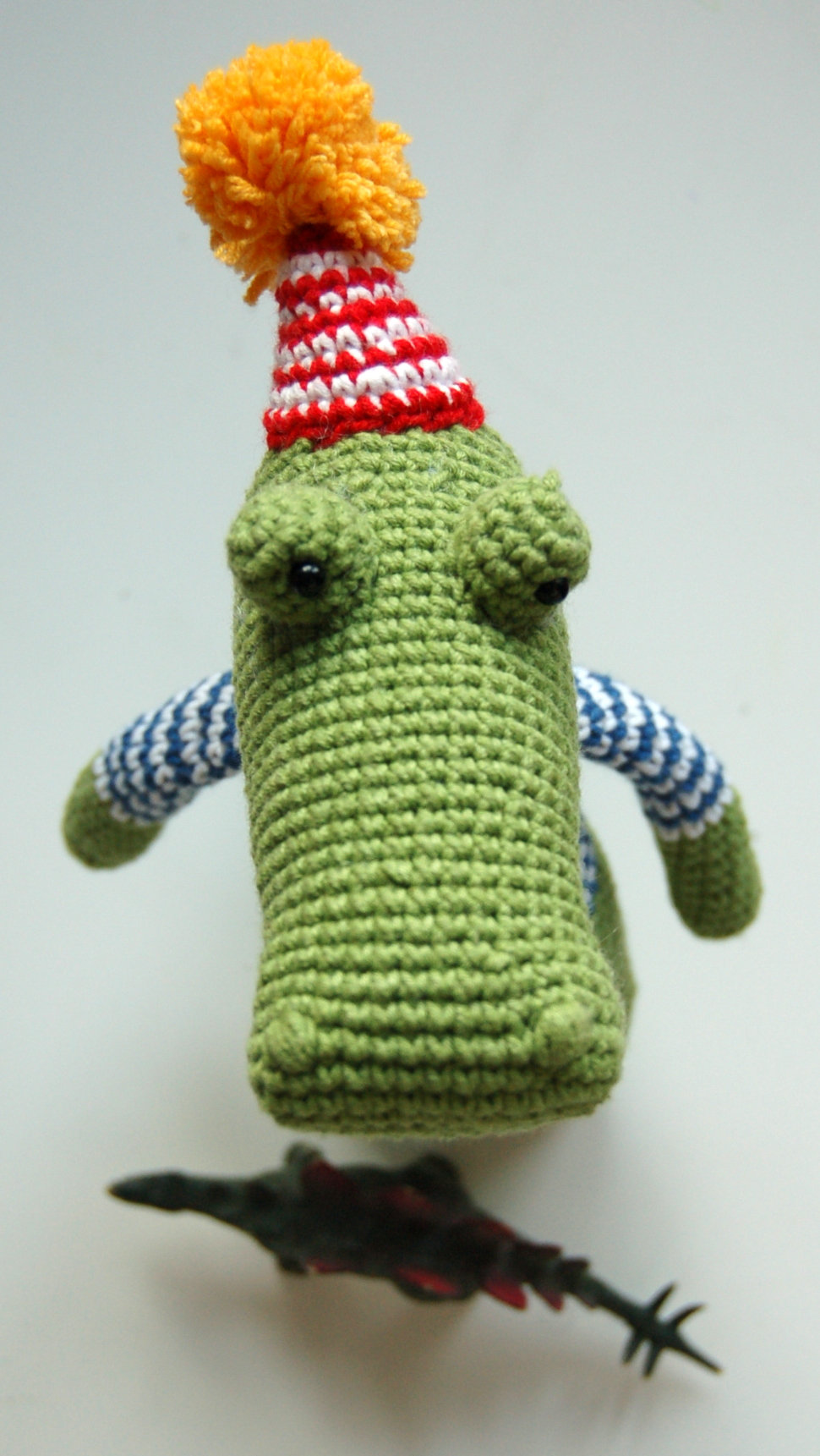 Rene Yacare Caiman, Hand Knit Crocodile, Toy Gift, Stuffed Animal ...