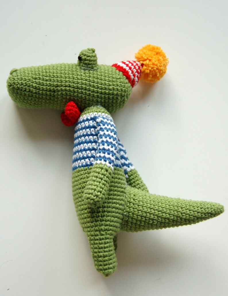 Rene Yacare Caiman, Hand Knit Crocodile, Toy Gift, Stuffed Animal ...