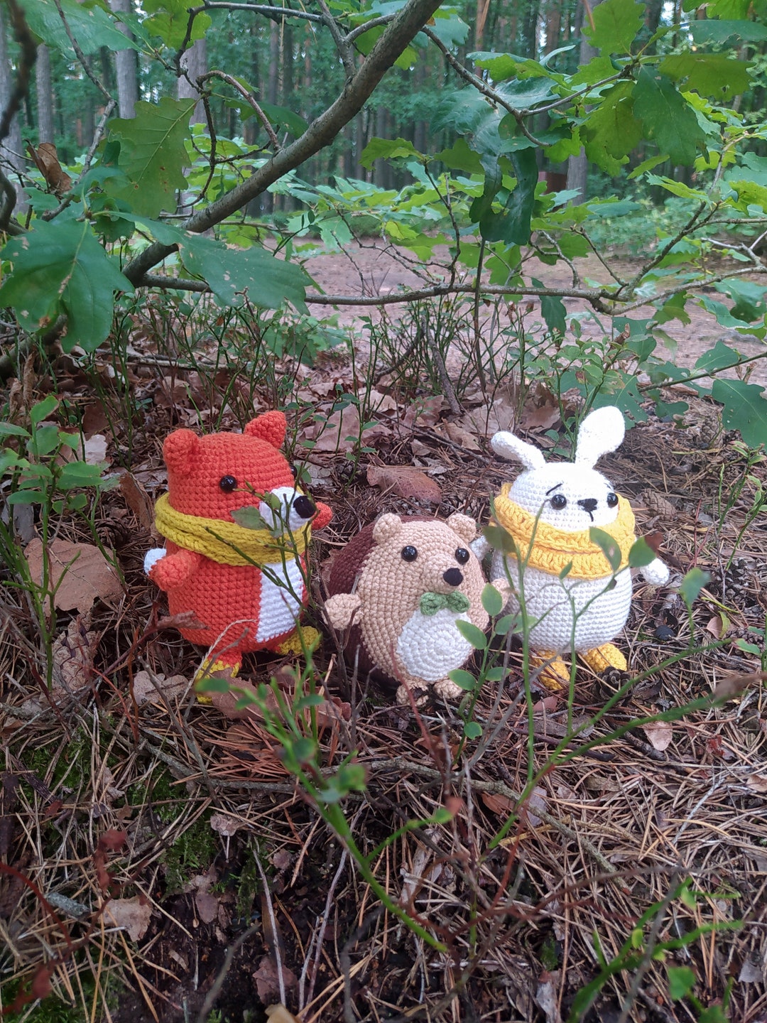 Set of Crochet Forest Critters, Woodland Theme, Stuffed Animal, Nursery ...