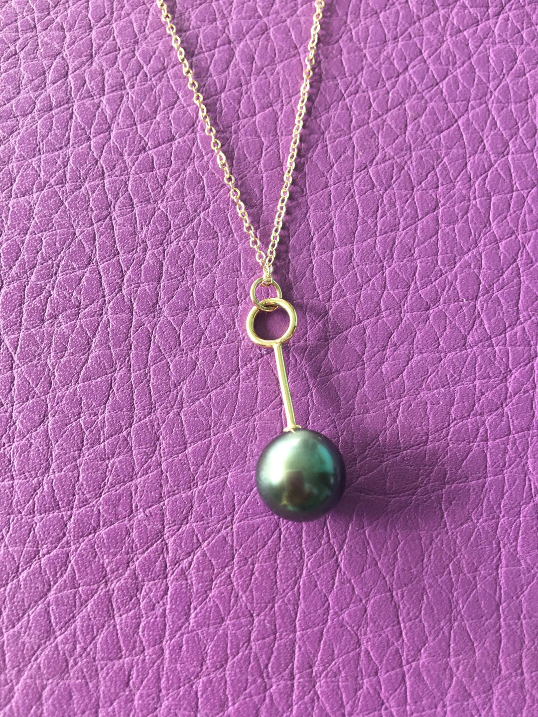 Tahitian Circle Pearl Necklace - Etsy.de