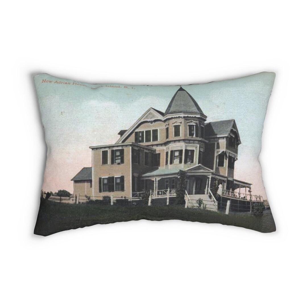 Historic Sanctuary: New Adrian House to Harbor Church Decorative Pillow ...
