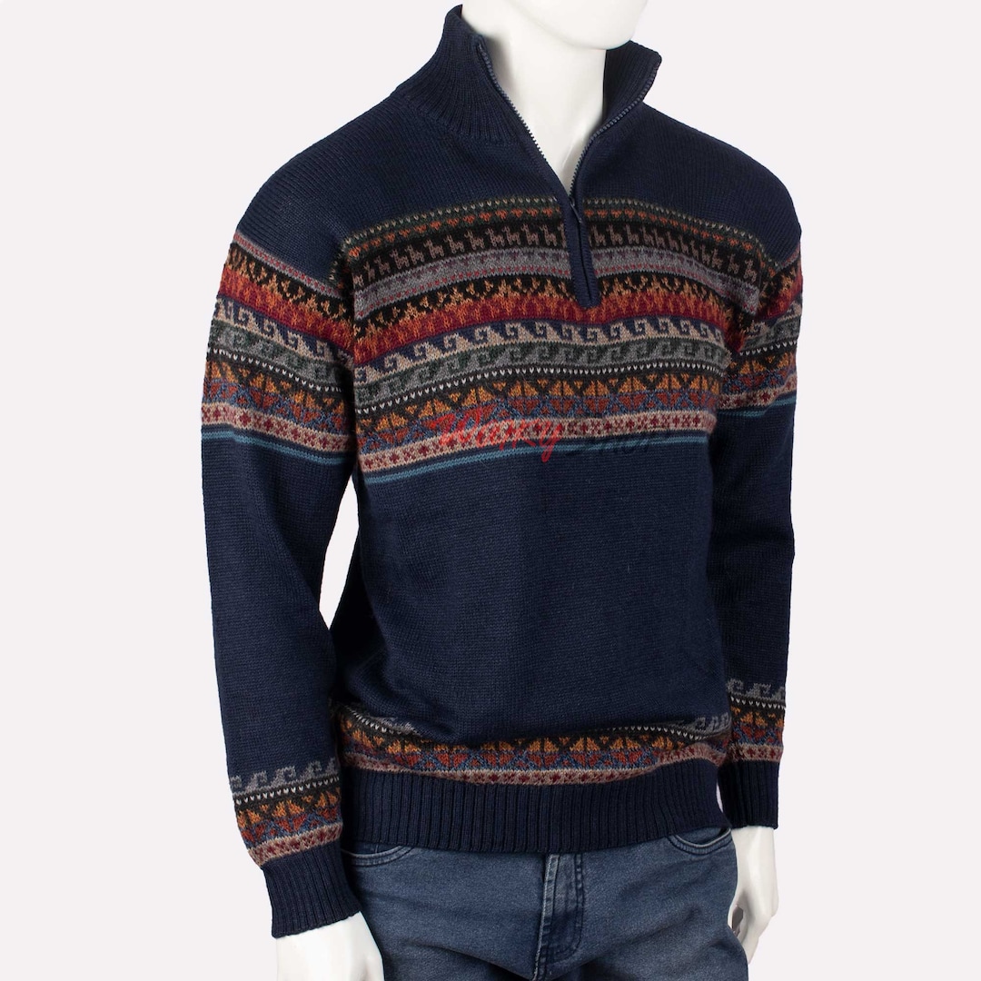 Alpaca Cardigan Sweater for Men, Men's Wool Sweater, Alpaca Sweater Men ...