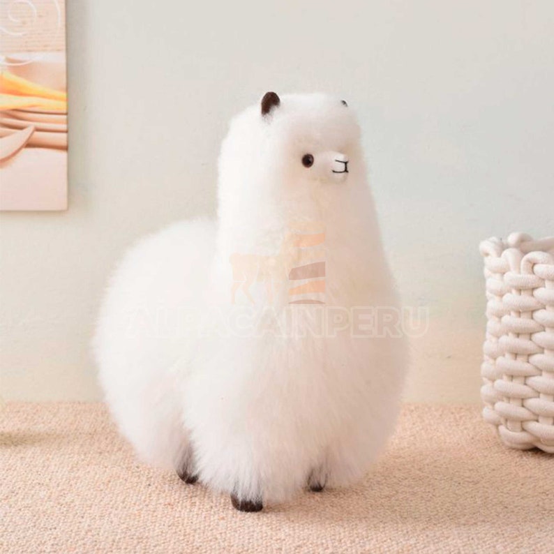 Alpaca Soft Cuddly Toy, Andean Toy Alpaca, 100% Real Alpaca Fur Toy ...