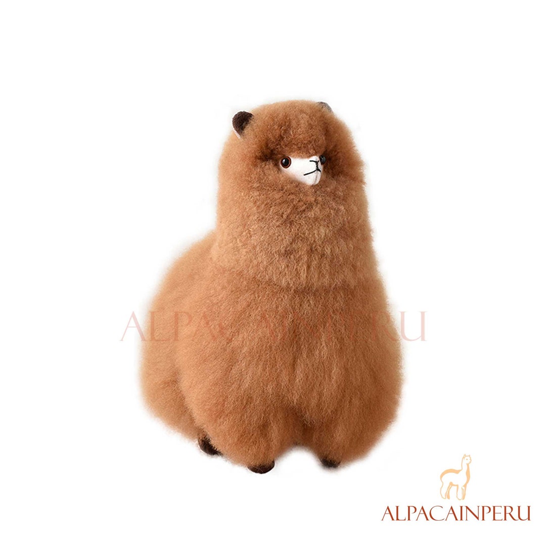 Adorable Brown Alpaca Fur Toy, 100% Real Alpaca Fur Toy, Toy Peruvian ...