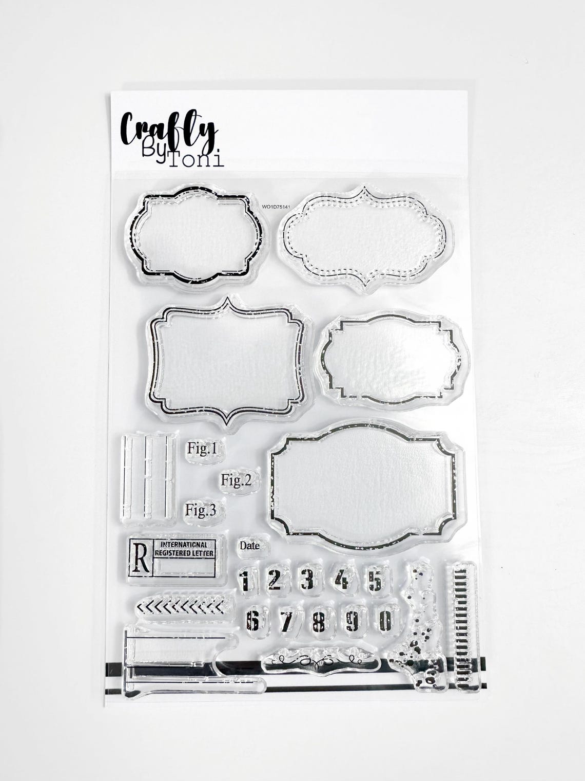 Crafty by Toni Grungy Labels A6 Stamp Set CBT0008 - Etsy