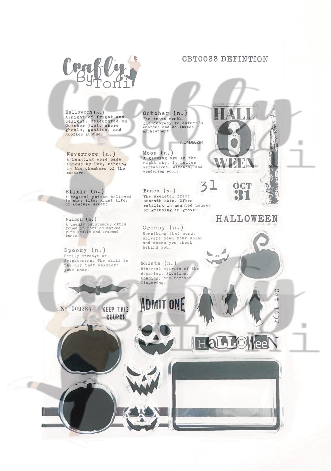 Crafty by Toni Definition A6 Stamp Set CBT0033 - Etsy