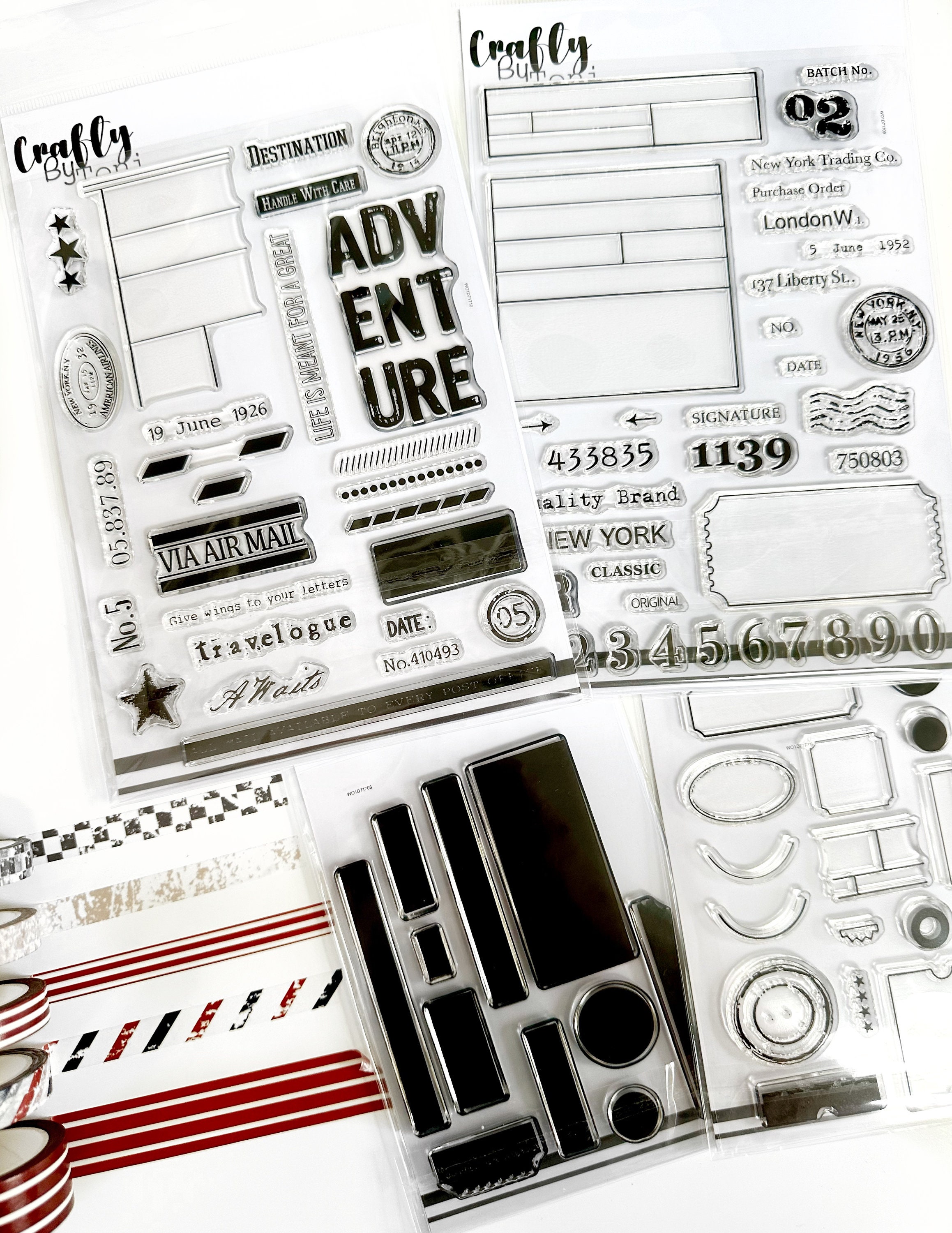 Crafty by Toni Stamp Set CBT0002 - Etsy