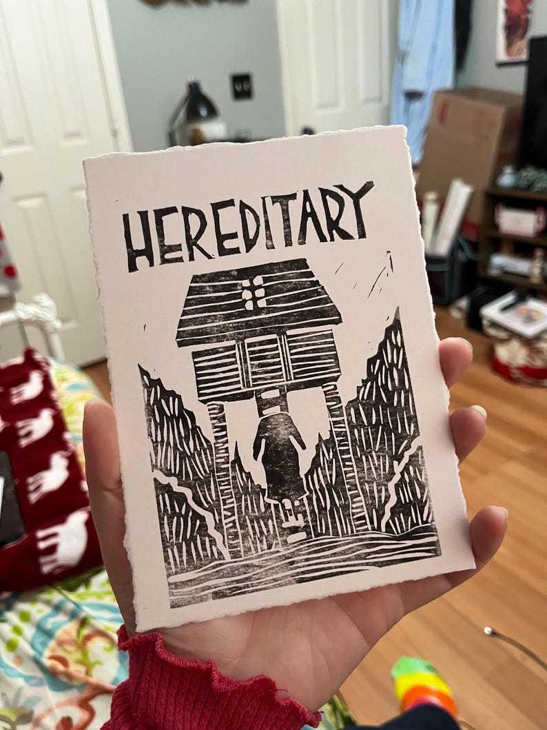 Ari Aster A24 Horror Movie Linocut Prints - Etsy