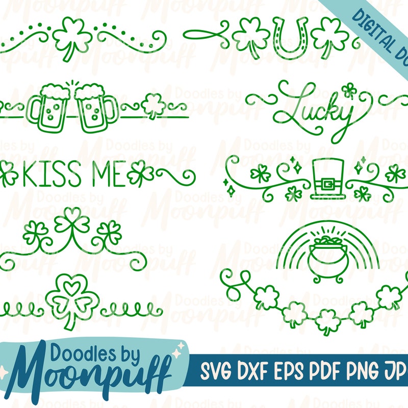 St Patricks Day Border Clipart - Etsy
