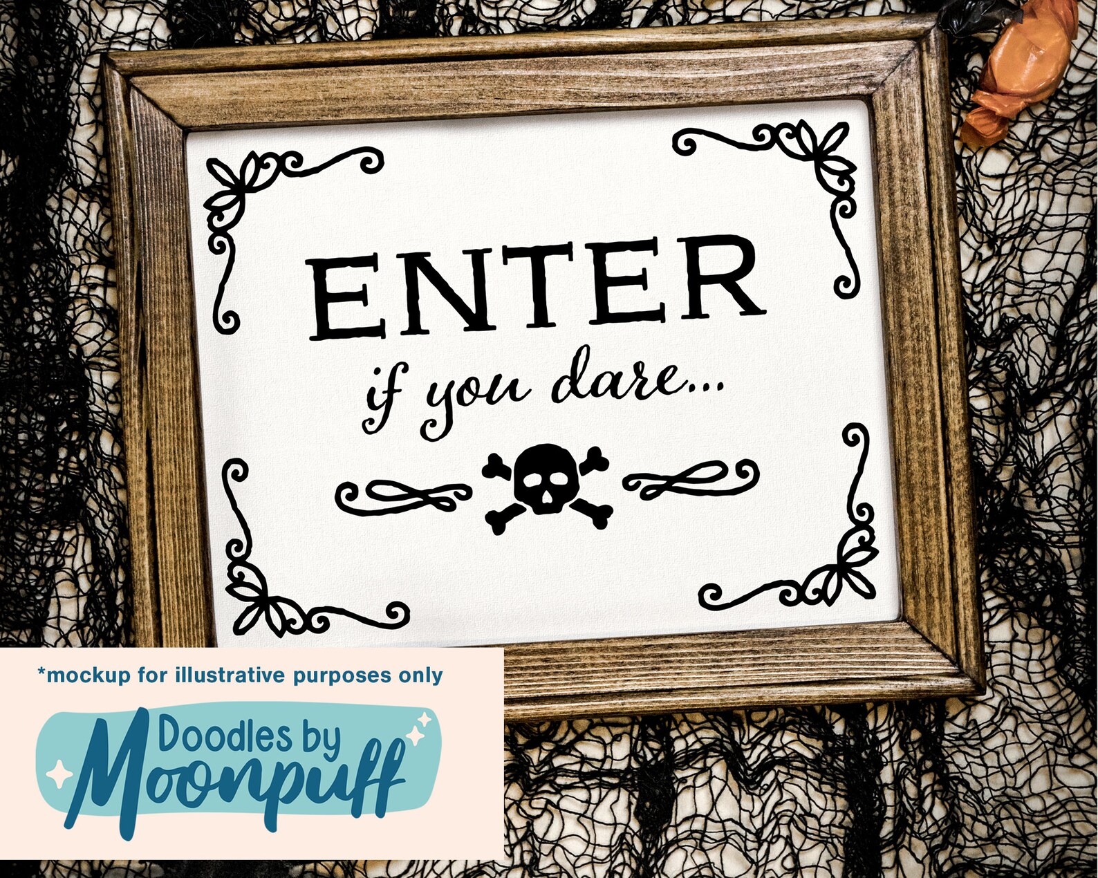 Enter If You Dare... SVG Cut File Halloween Decoration | Etsy