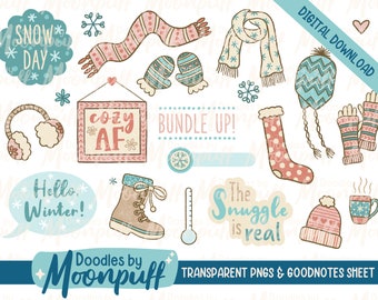 Cold Weather Clipart | Etsy