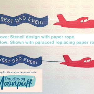 Best Dad Ever Airplane Message SVG Cut File, Fathers Day Plane Sky ...