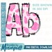 Pink Cow Print Doodle Alphabet Letters Transparent Pngs, Sublimation ...