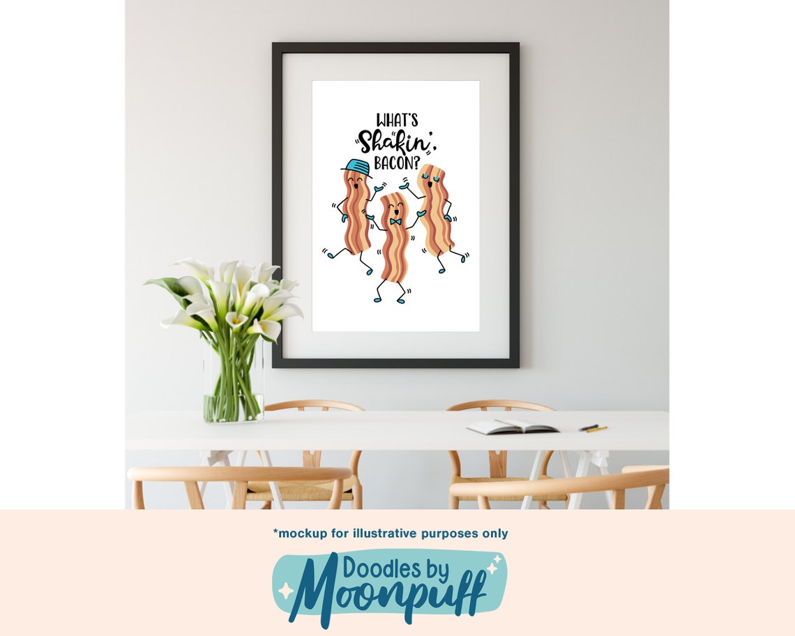 What's Shakin' Bacon SVG Craft File Clipart Apron - Etsy