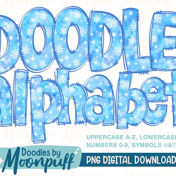 Doodle Letters Transparent Background - Etsy