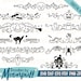 Cute Halloween Text Dividers SVG Clipart, Spooky Creepy Decorative Art ...