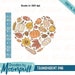 Autumn Heart in Muted Color Sublimation Design Cute Fall PNG - Etsy
