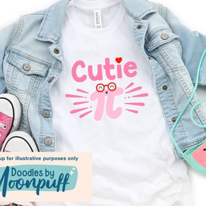 Cutie Pi SVG Cut File, Nerdy Valentine's Day Cut File, Kawaii Pink Geek ...