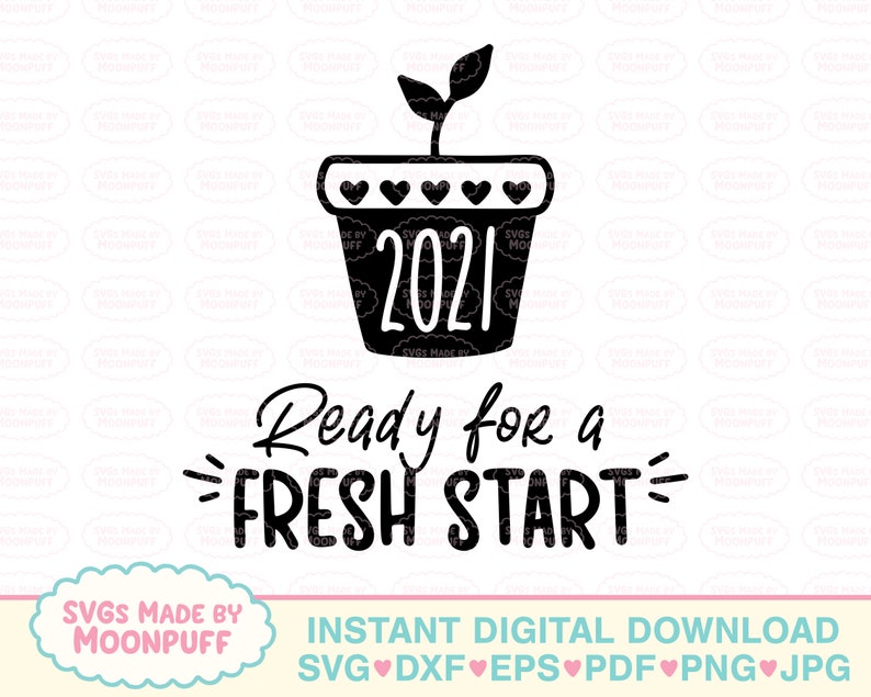 2021 Ready for a Fresh Start New Year's Celebration Cut | Etsy