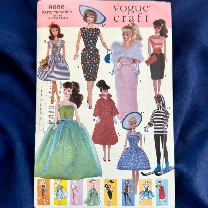 Vogue Barbie Pattern - Etsy
