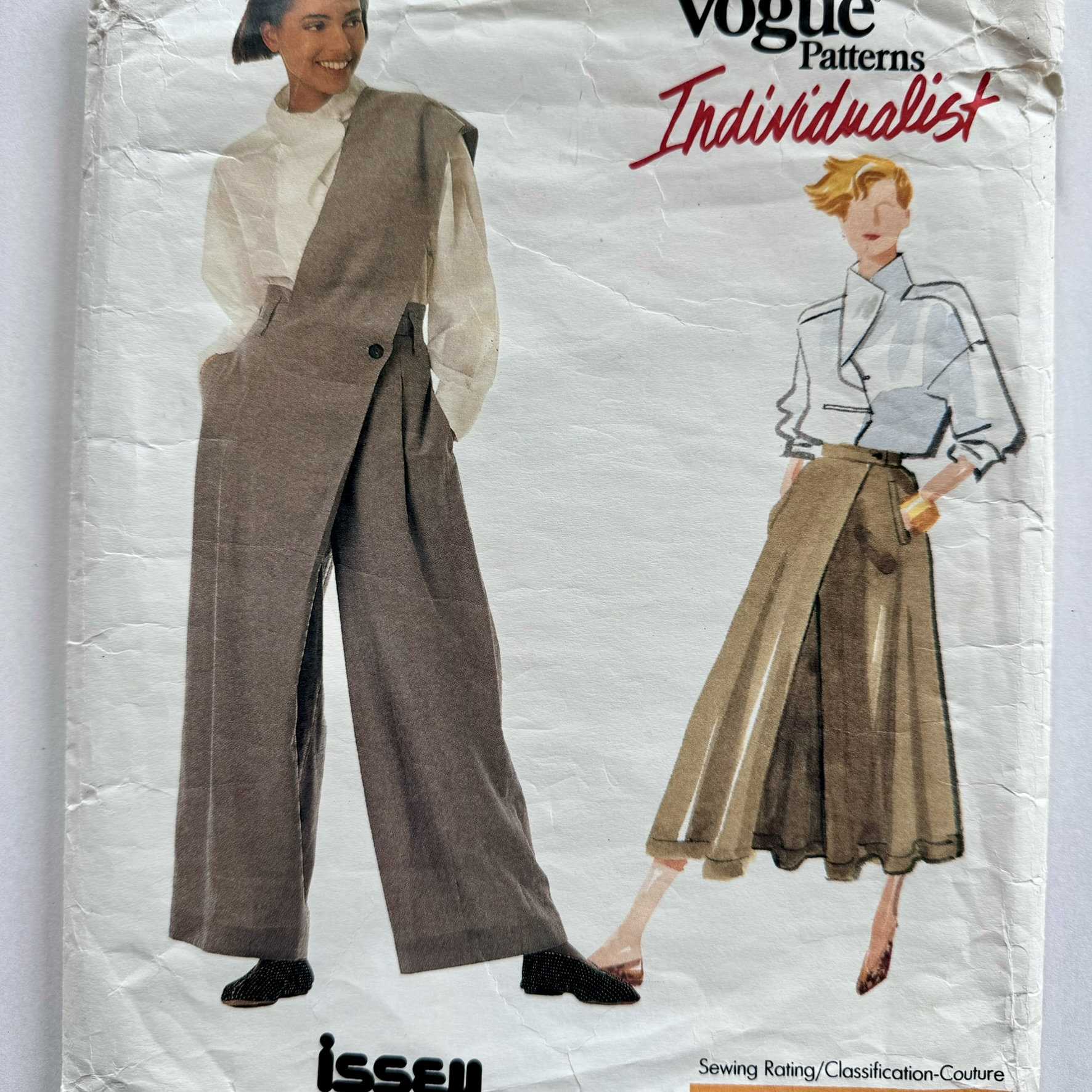 Vogue Issey Miyake Pattern 2332 Designer Size 10 Top Pants Skirt ...