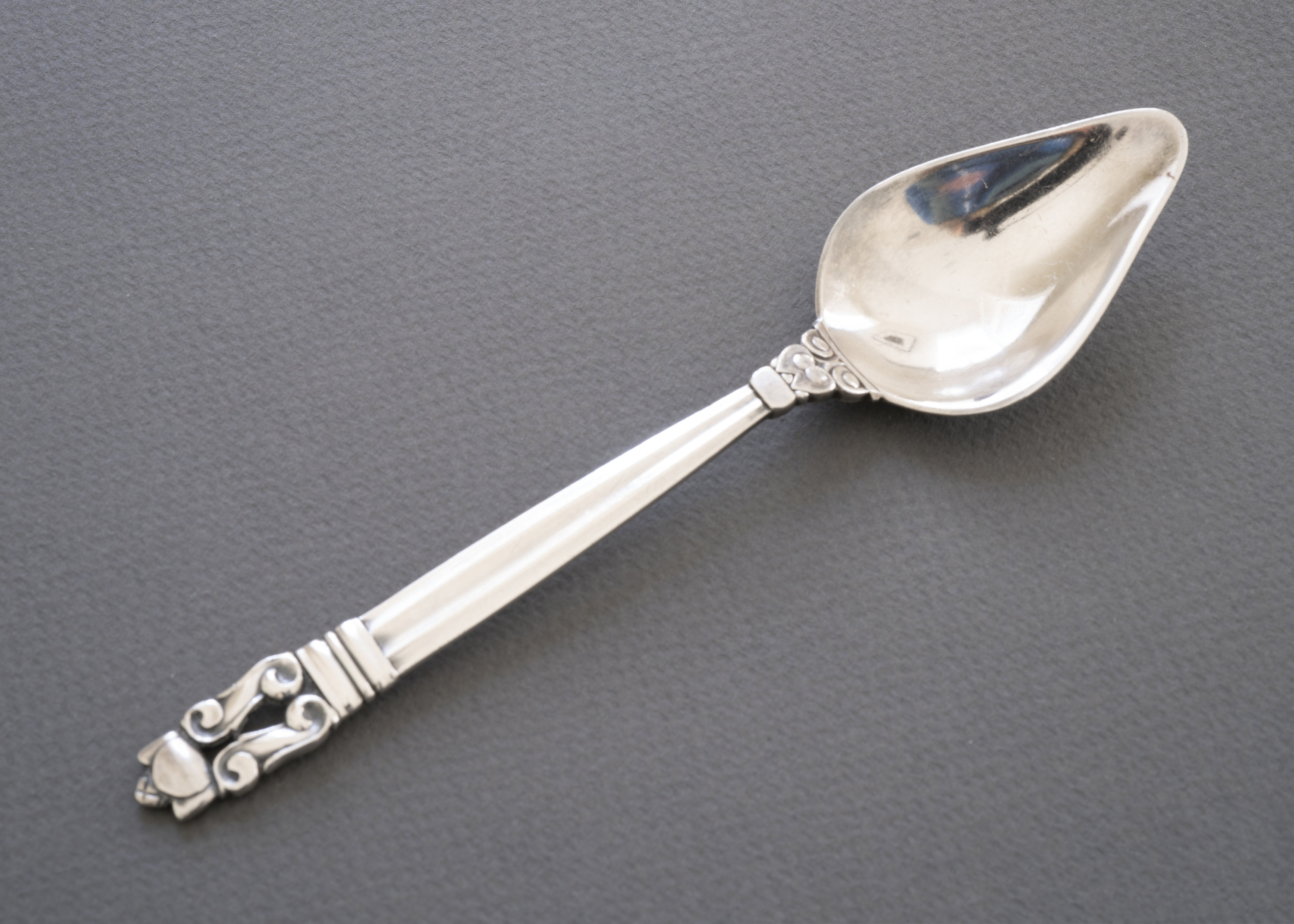 Georg Jensen Acorn Fruit Spoon Vintage Danish Sterling Silver ...