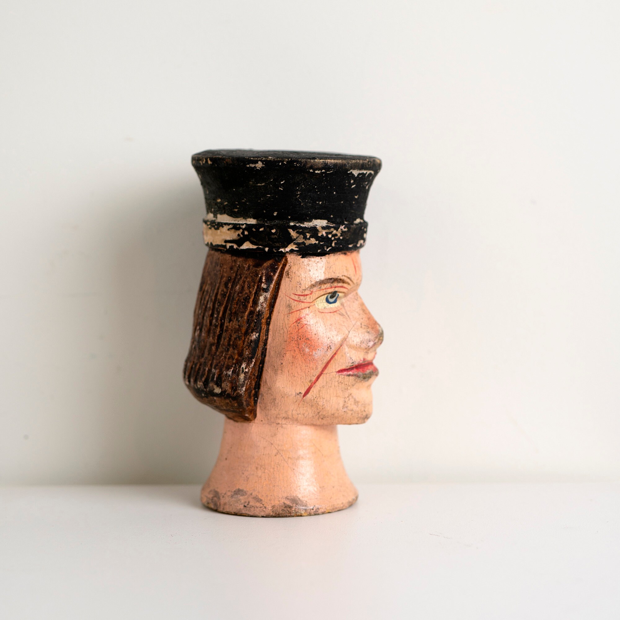 Antique Hand Puppet Head Carved Wood Punch and Judy - Etsy