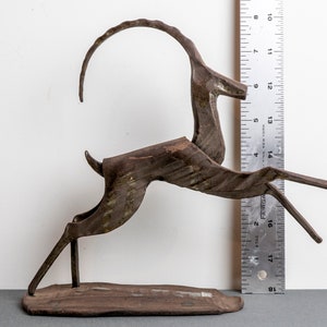 Vintage Metal Figure Ibex or Antelope Metal Sculpture Animal Motif - Etsy