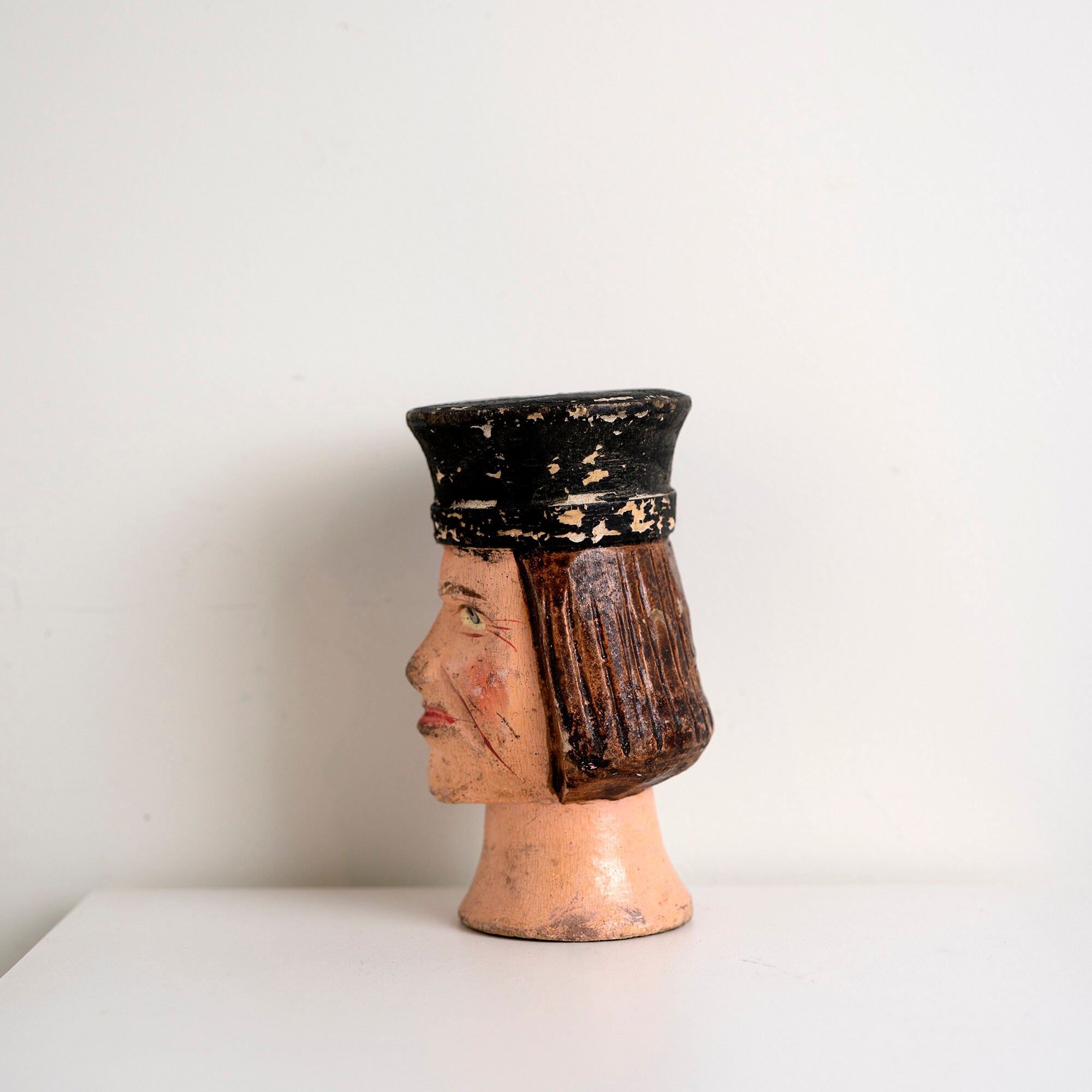 Antique Hand Puppet Head Carved Wood Punch and Judy - Etsy