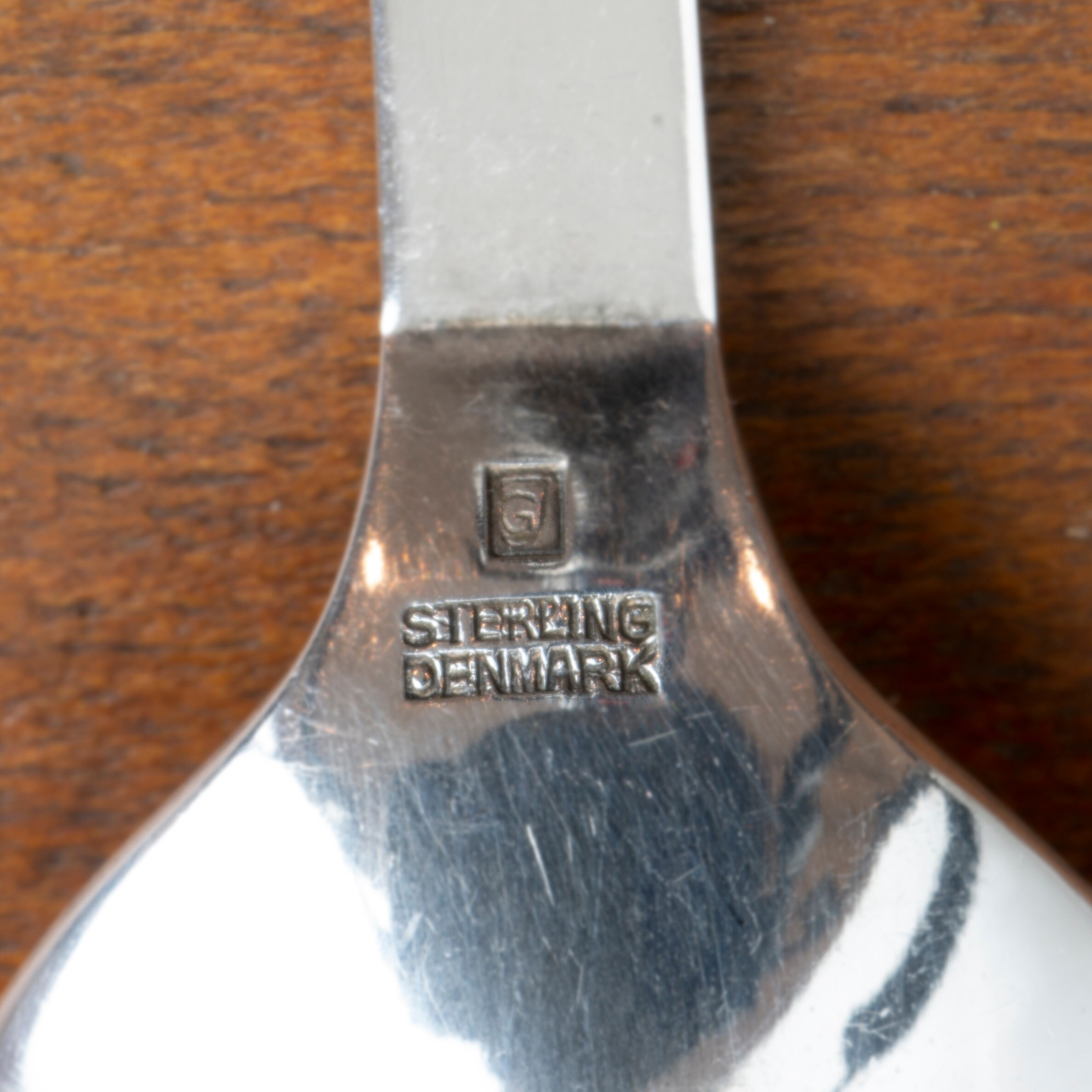 Georg Jensen Pyramid Sterling Silver Iced Tea Spoon / Vintage Art Deco ...