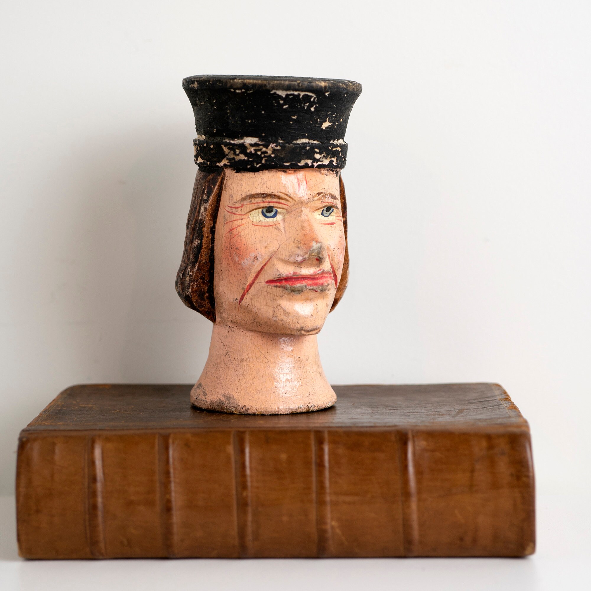 Antique Hand Puppet Head Carved Wood Punch and Judy - Etsy