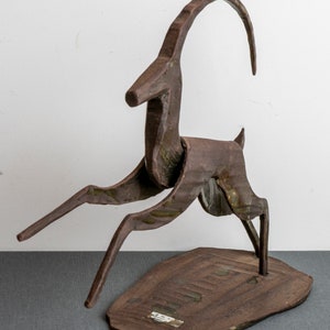 Vintage Metal Figure Ibex or Antelope Metal Sculpture Animal Motif - Etsy