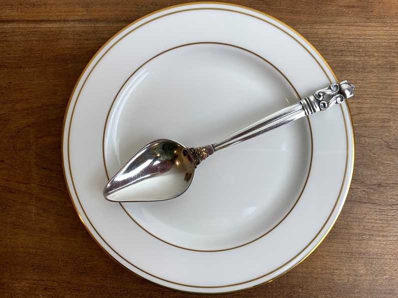 Georg Jensen Acorn Fruit Spoon Vintage Danish Sterling Silver ...