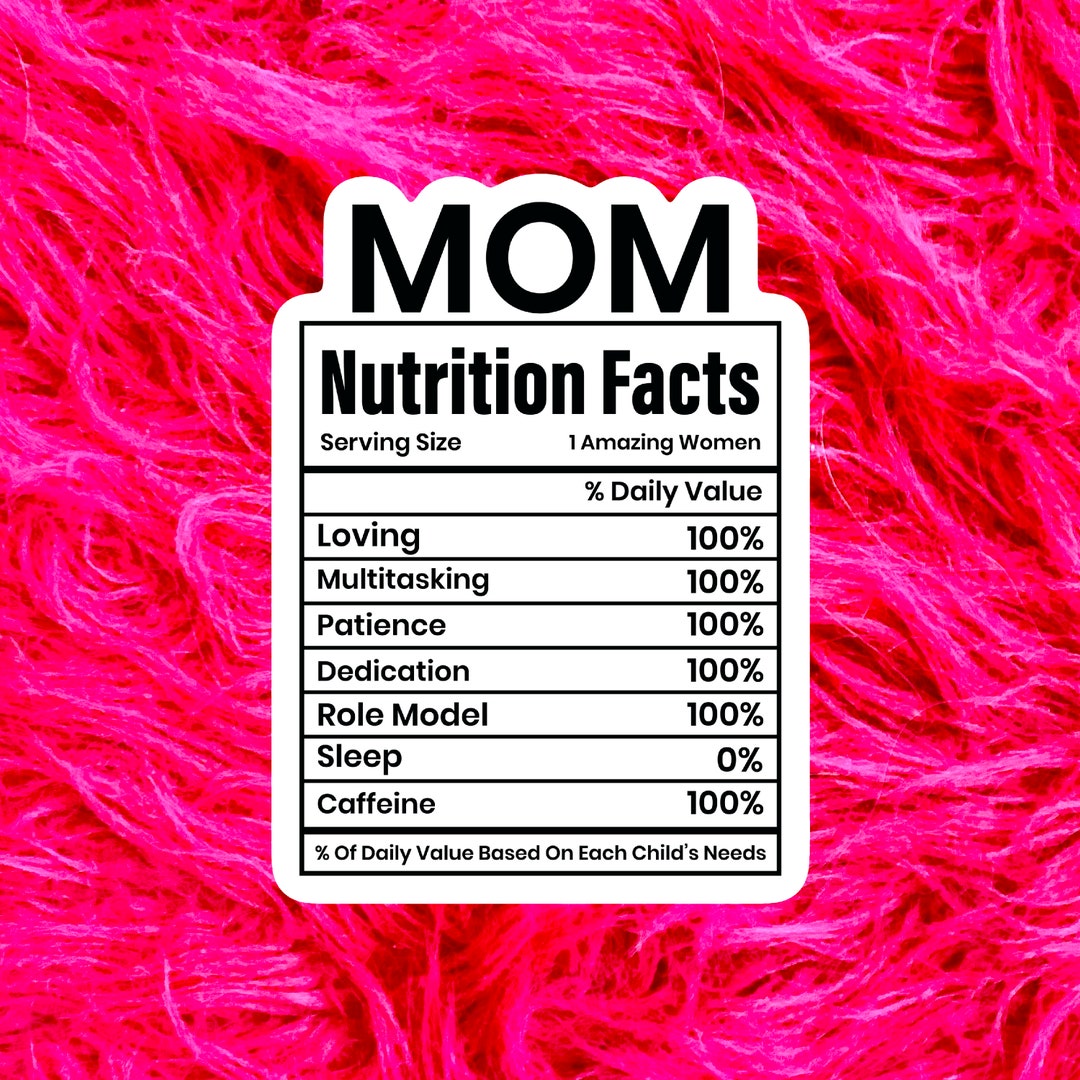 Mother’s Day Sticker, Gift for Mom, Funny Gift Under 10, Mom Ingredient ...