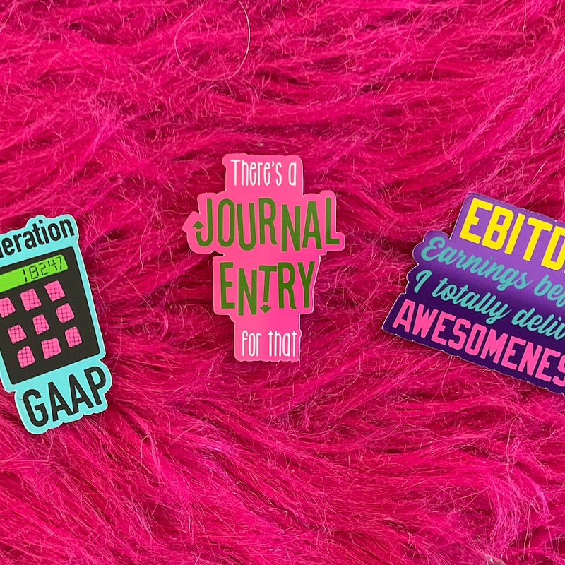 Accounting Stickers - Etsy