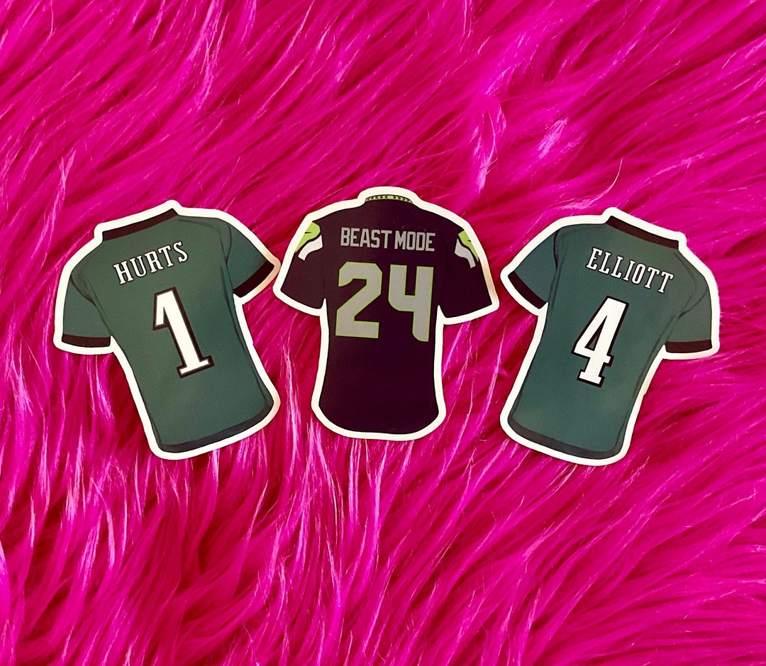 Custom Football Jersey Sticker for Any Team, Gift for Best Friend or ...