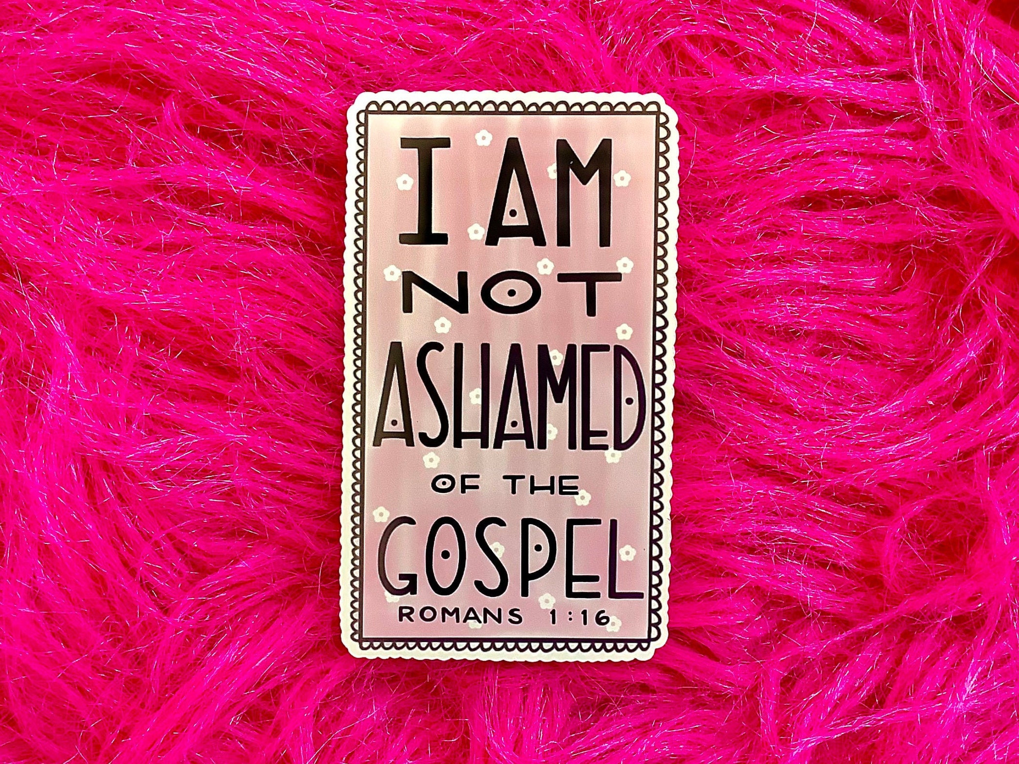 Bible Verse Sticker I am not ashamed of the Gospel | Etsy