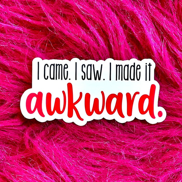 Awkward Sticker - Etsy